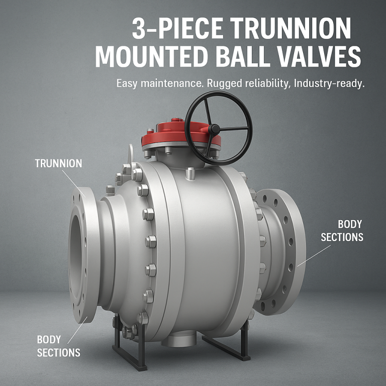 The Advantages of 3-Piece Trunnion Mounted Ball Valves